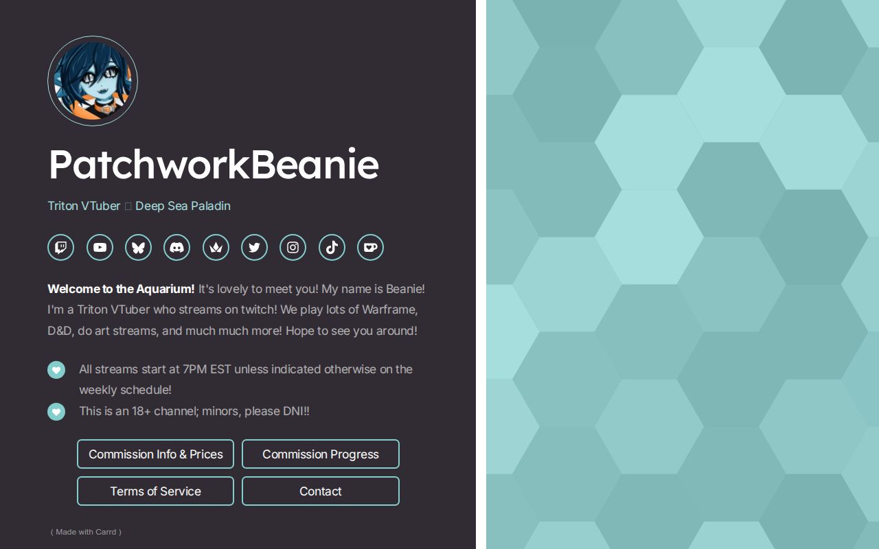 PatchworkBeanie - Triton VTuber